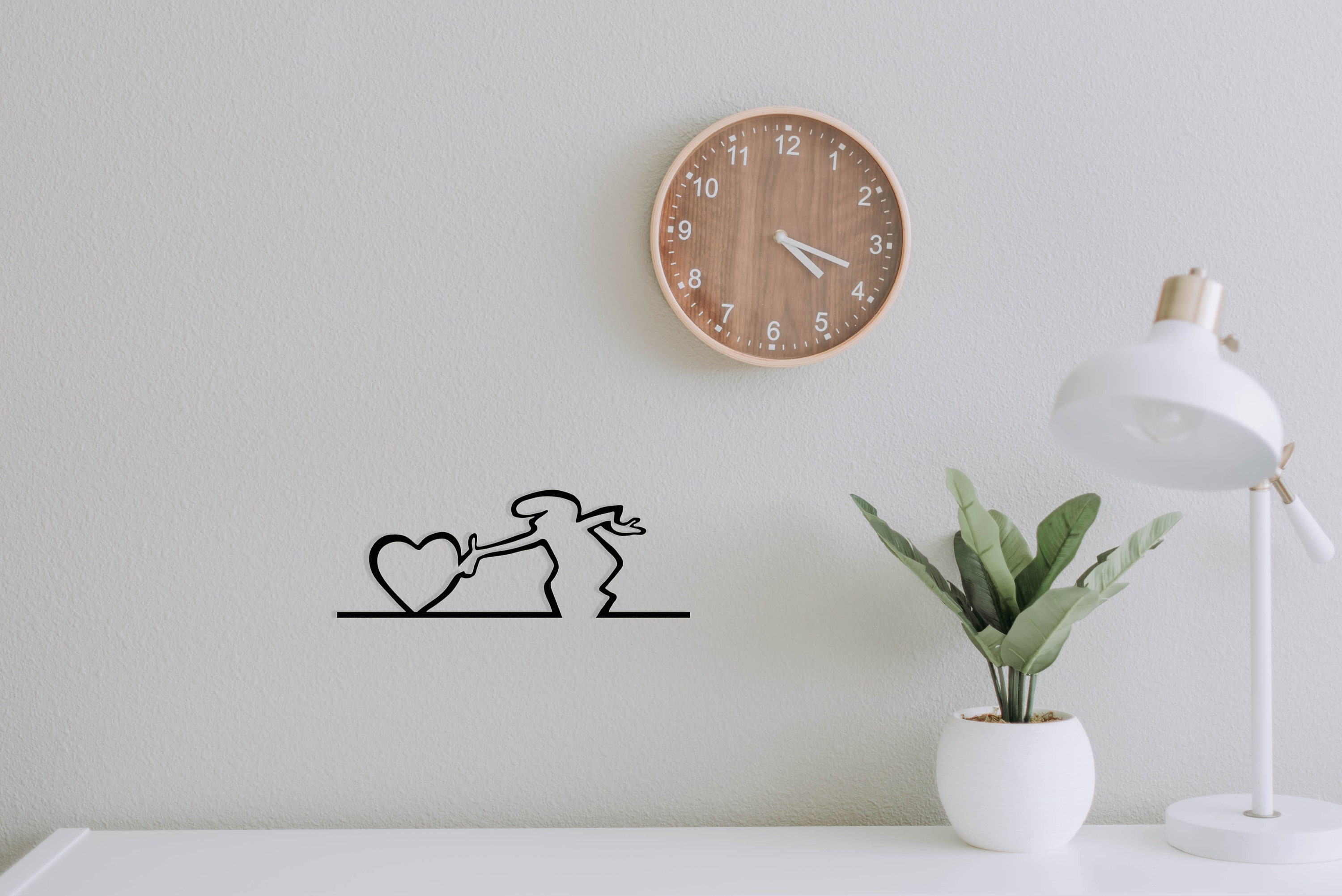 La Linea Wanddeko ''Love' Silhouette La Linea Wanddekoration La Linea ...