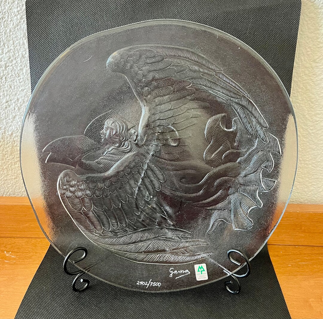 Jose Carvalho Gama Diniz Signed Numbered Portuguese Clear Crystal Glass ...