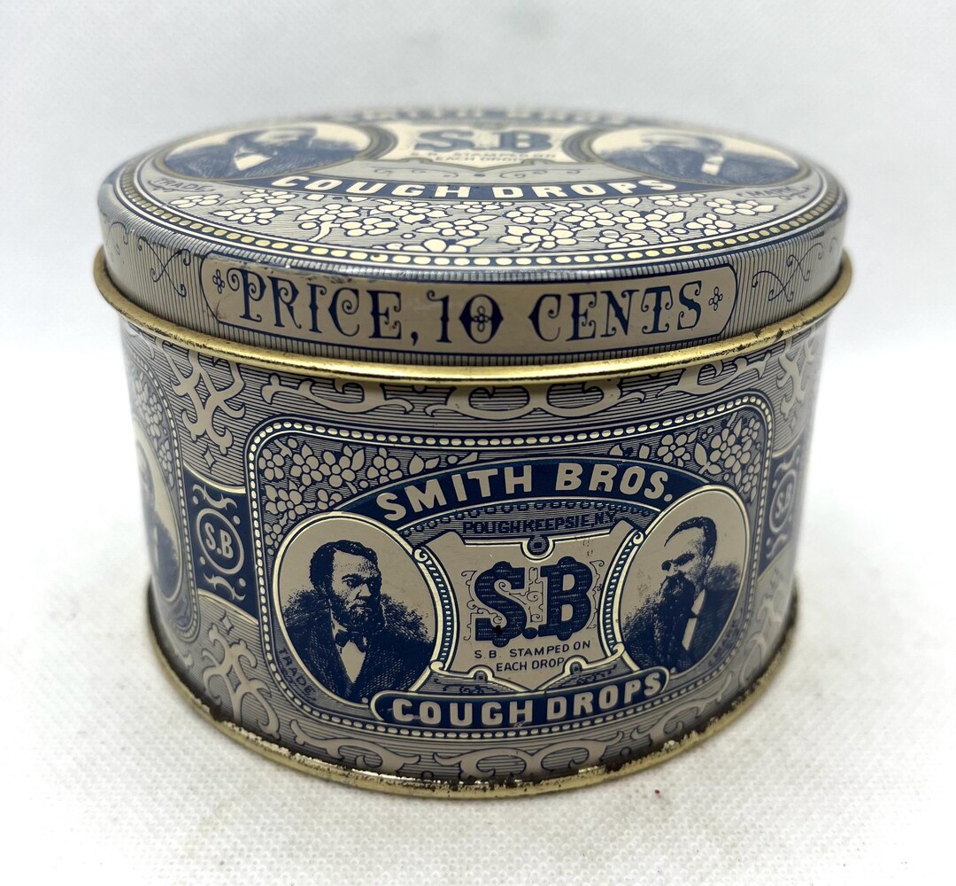 Collectible Smith Bros. Cough Drops Tin Reproduction of 1800s ...