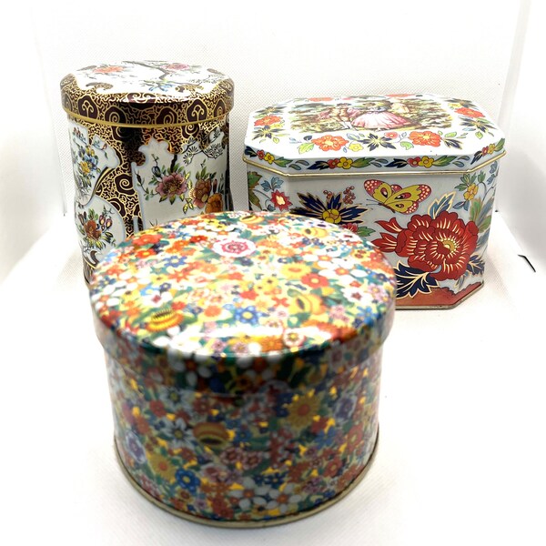 Floral Tins - Etsy