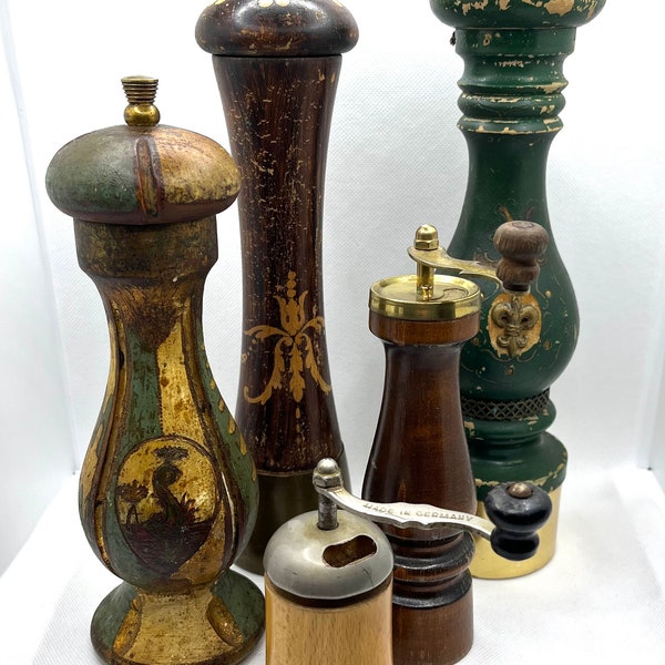 Wooden Pepper Mill - Etsy