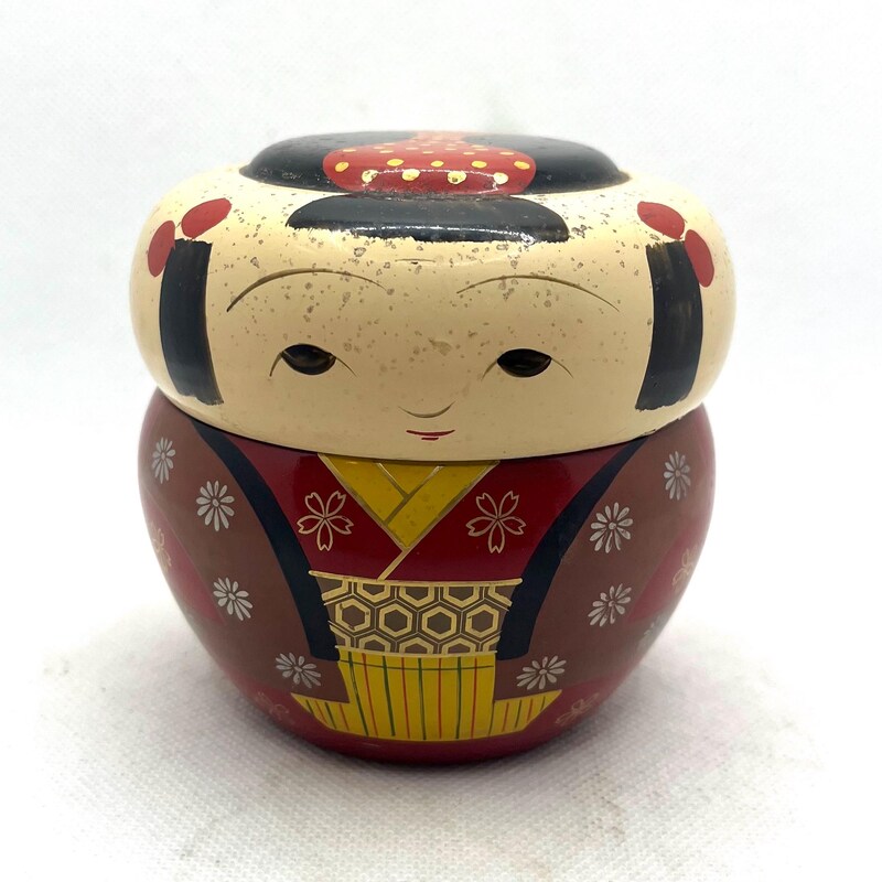 Japanese Kokeshi Box - Etsy