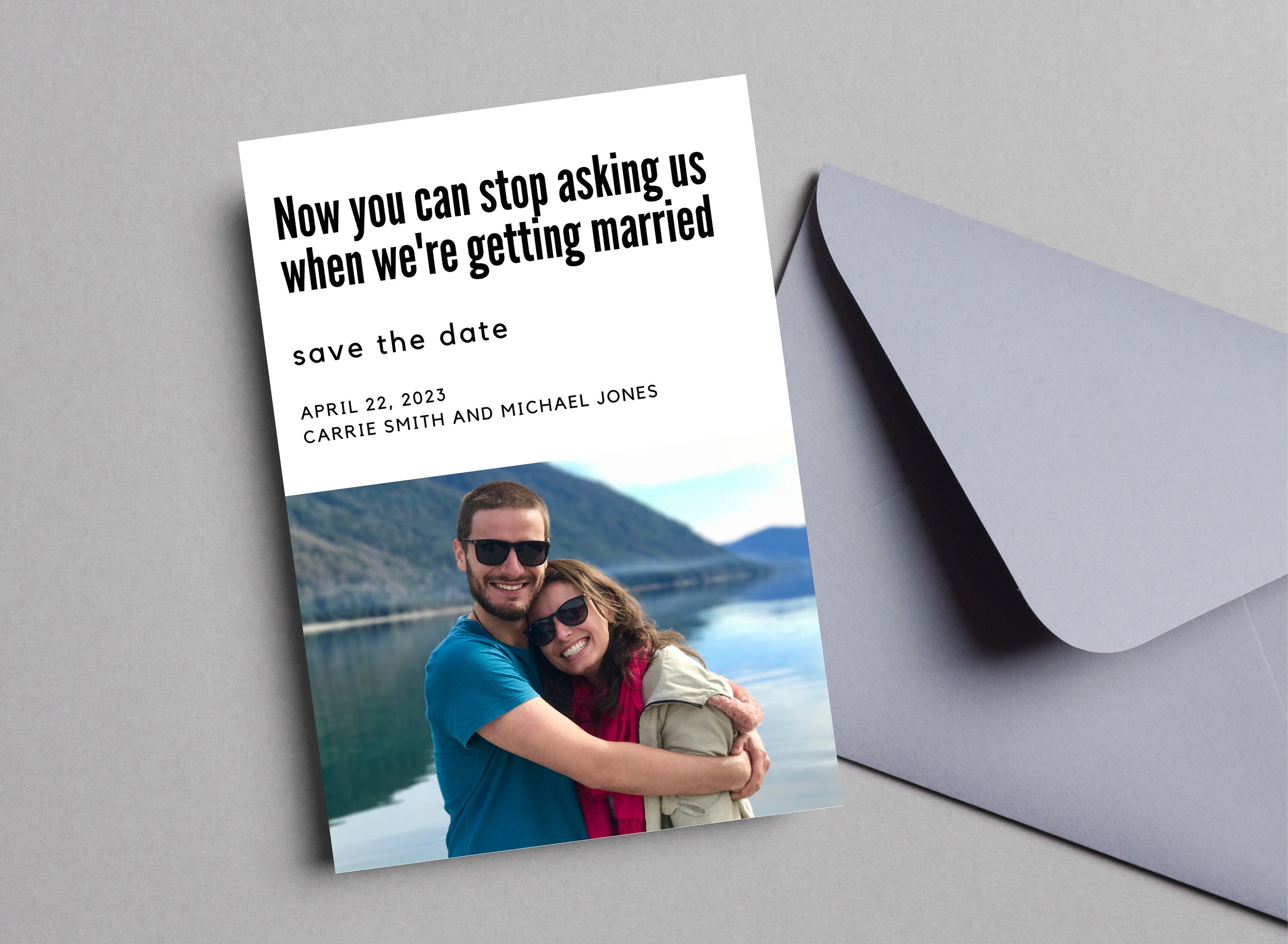 Funny Save the Date Canva Template | Instant Download | Editable ...