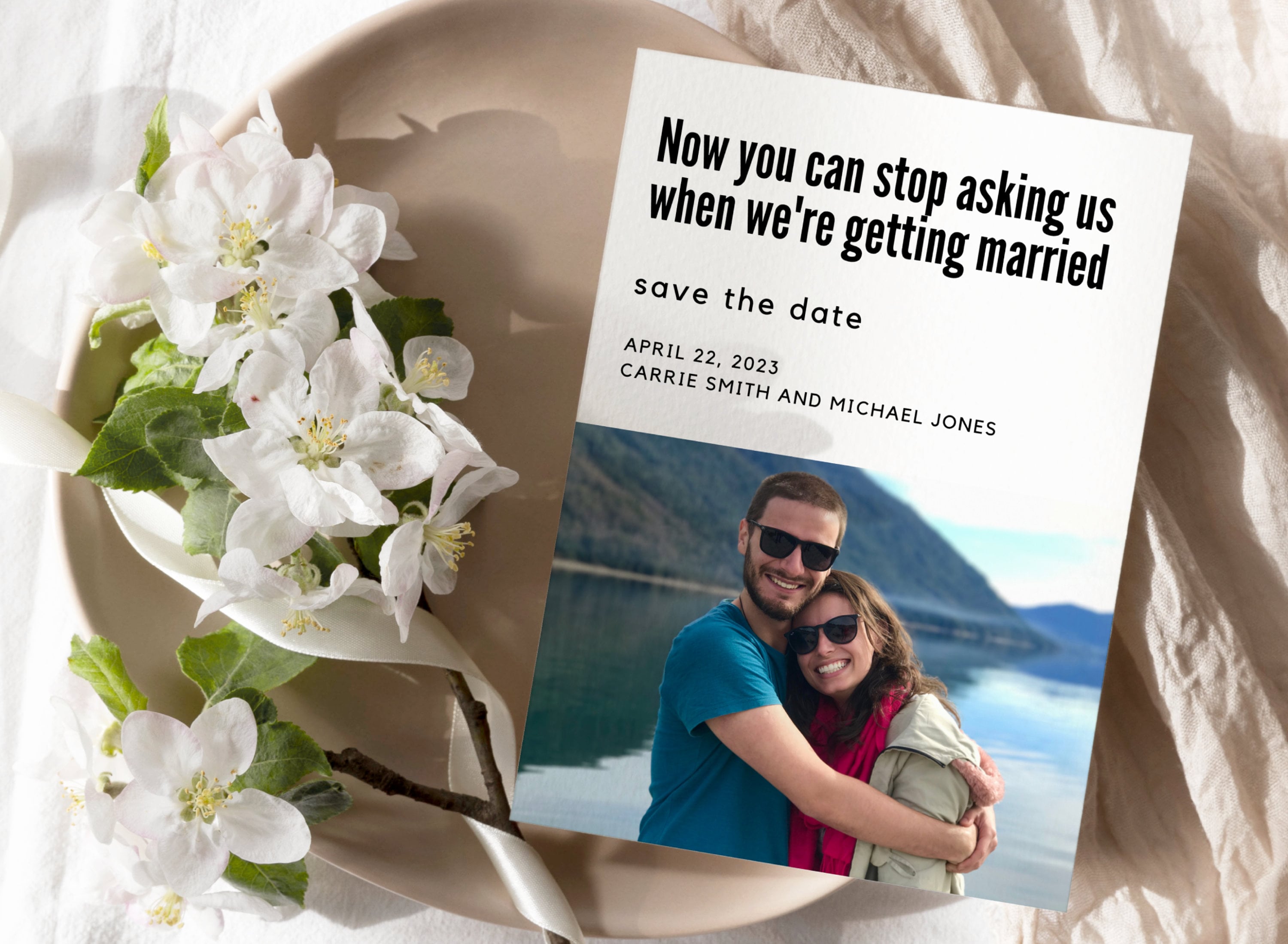 Funny Save the Date Canva Template | Instant Download | Editable ...