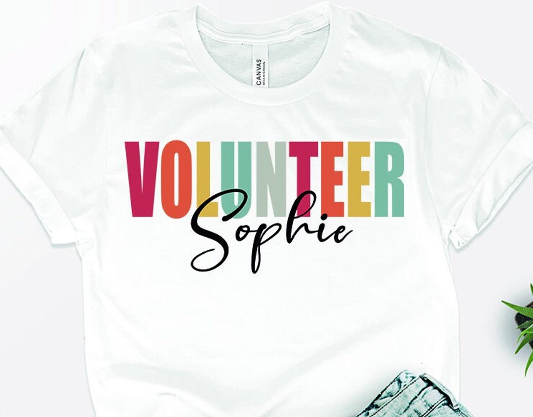 Custom Volunteer T-shirt, Personalized Social Worker Shirt, Volunteer ...