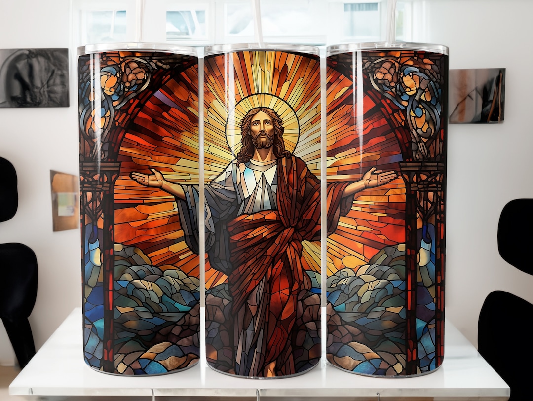 Jesus Christ Tumbler Wrap PNG | 20oz Christian Tumbler Wrap PNG ...