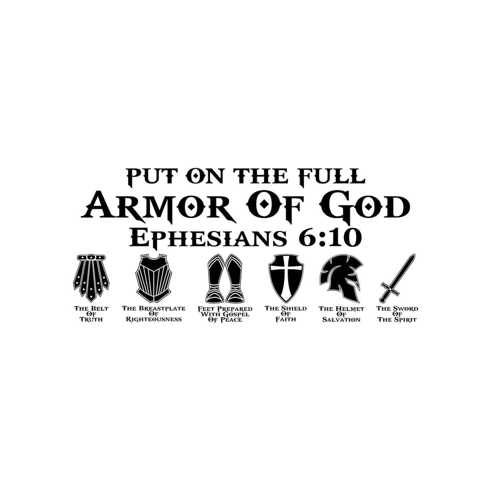 Armor of God SVG: Christian Shirt Vector Graphic (digital Download) - Etsy