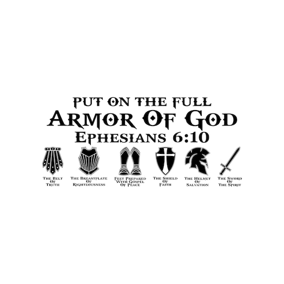 Armor Of God Clipart Black And White