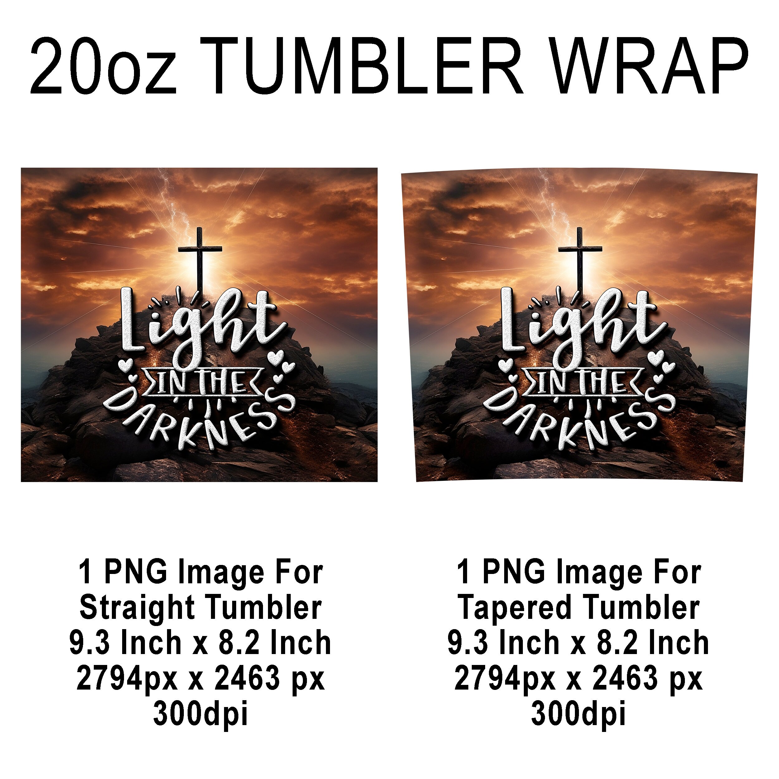 20oz Christian Tumbler PNG Tapered Christian Tumbler Designs Png ...