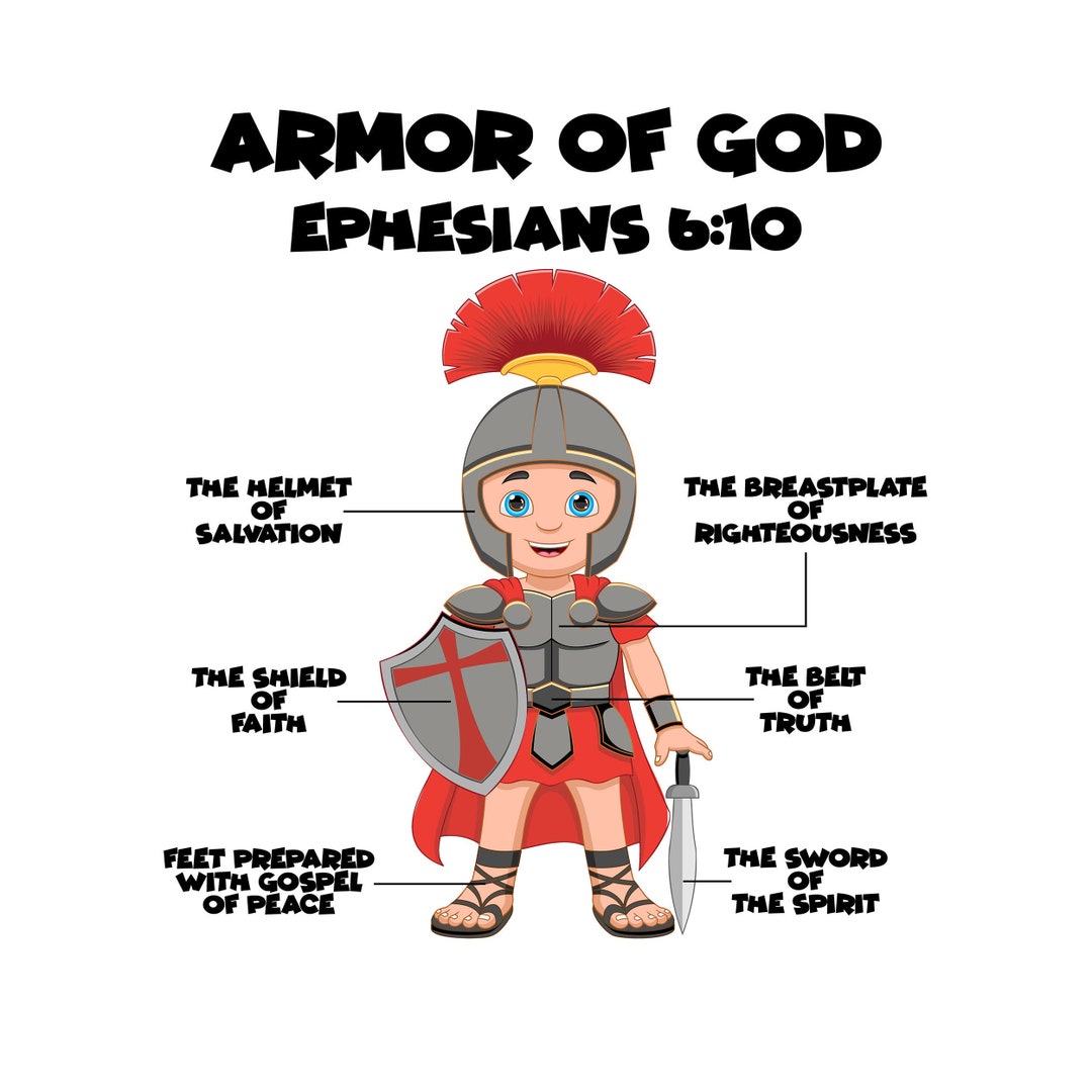 Armor of God Svg for Kids | Belt of Truth Svg | Shoes of Peace Svg ...