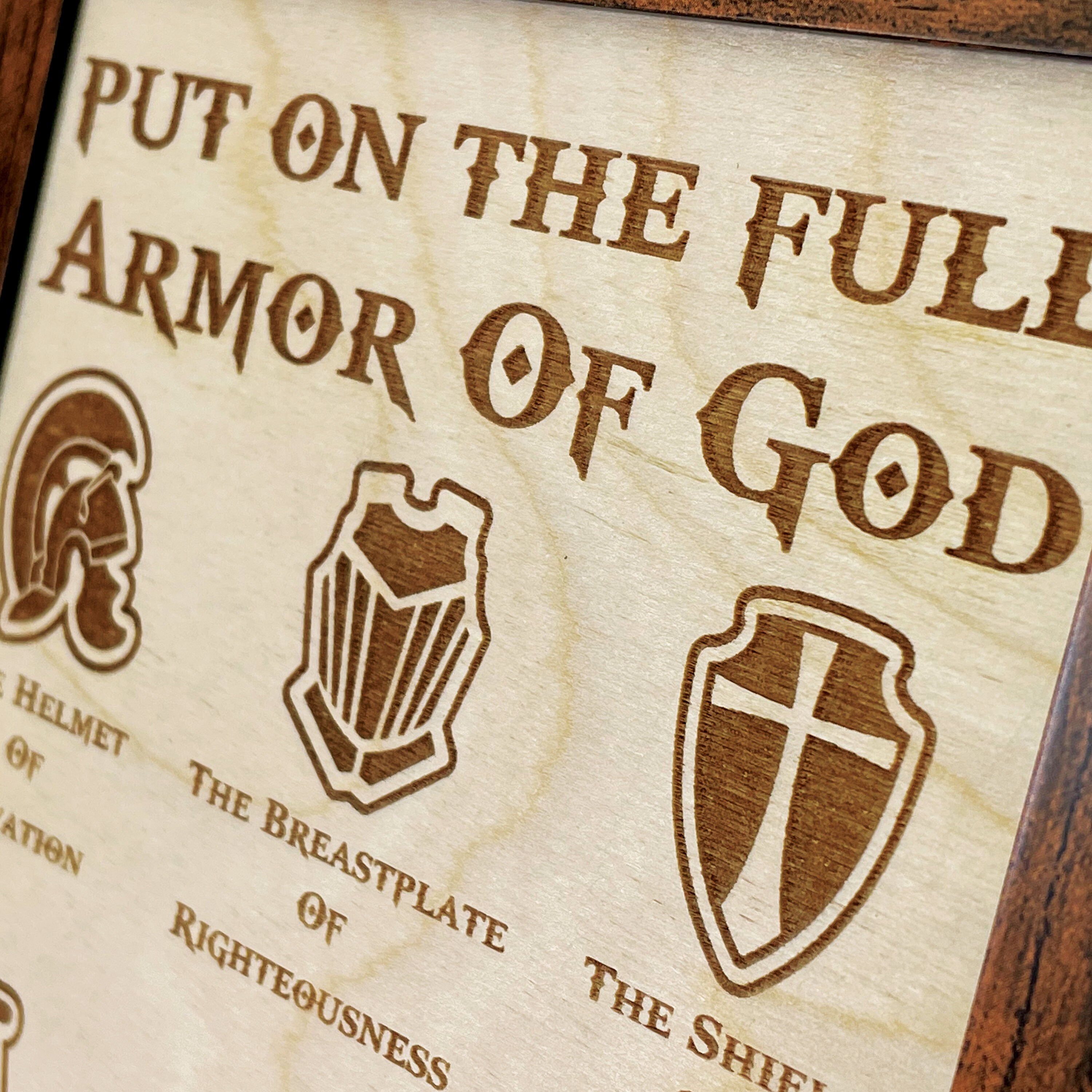 Armor of God Sign Religious Sign Church and Office Decor Religious Home ...