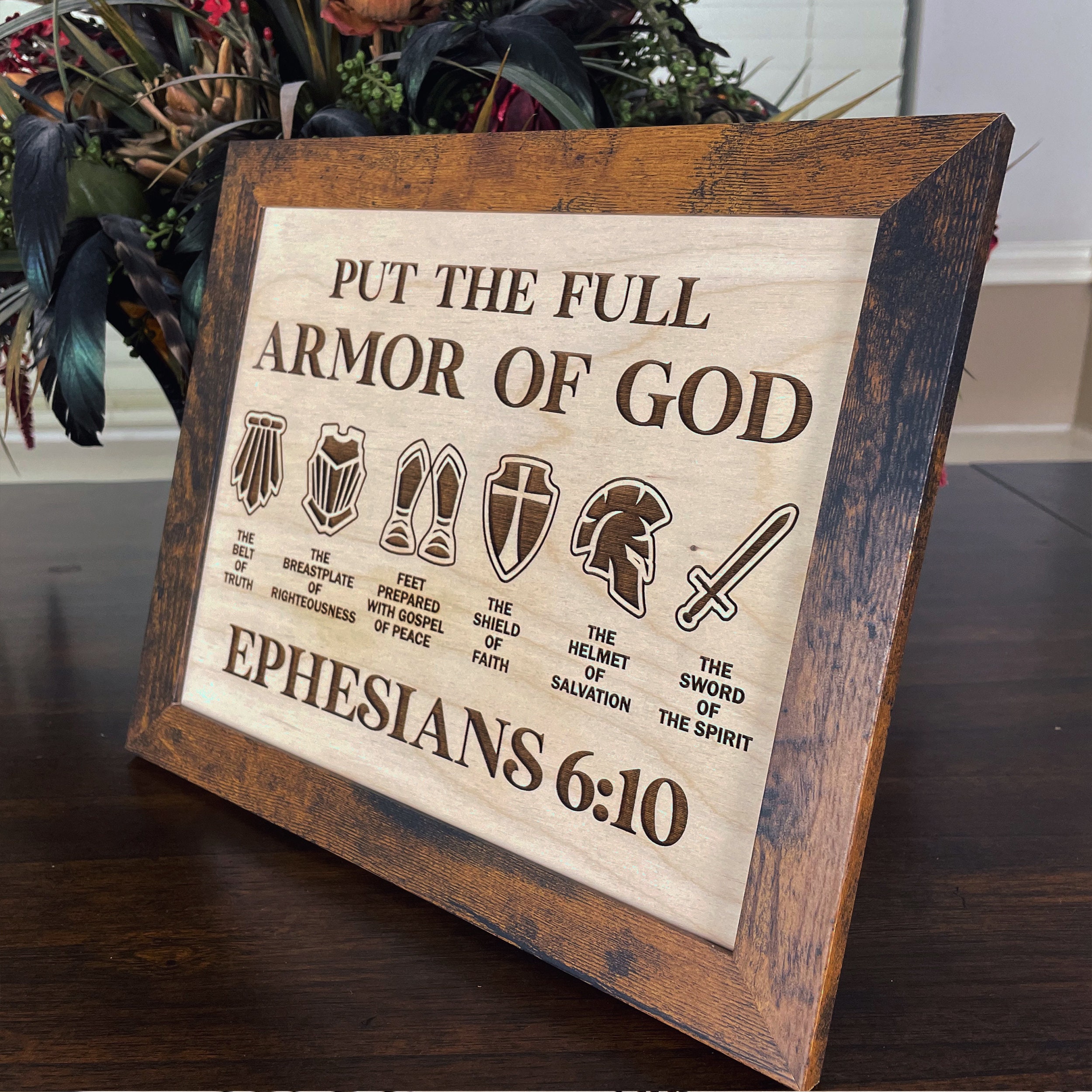 Armor of God Sign Christian Wall Art Religious Signs God Sign Religious ...