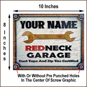 Custom Garage Sign | Personalized Garage Sign | Funny Garage Sign ...