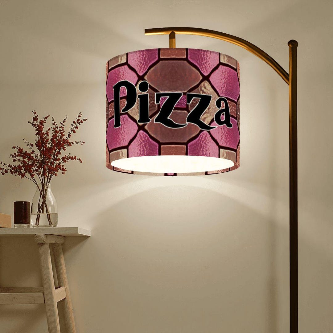 Vintage Pizza Floor Lamp | Retro Pizza Floor Lamp | Pizza Lover Floor ...
