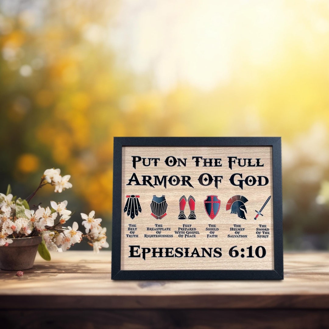 Armor of God Sign | Religious Home Decor | Christian Metal Sign | Metal ...