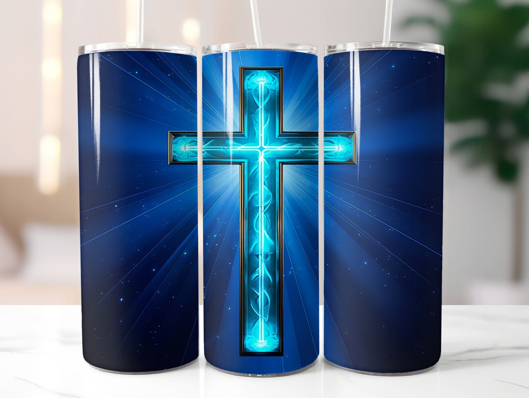 Christian Cross Tumbler Wrap | 20oz Christian Tumbler | 20oz Tumbler ...