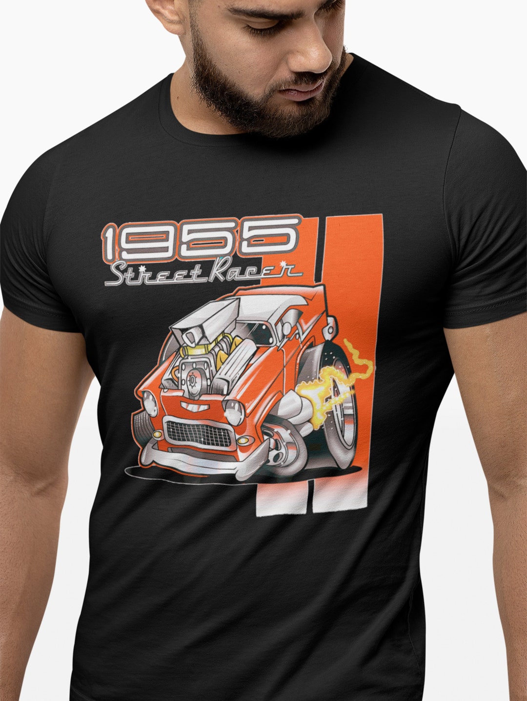 Red 55 Chevy Hot Rod T Shirt - Etsy