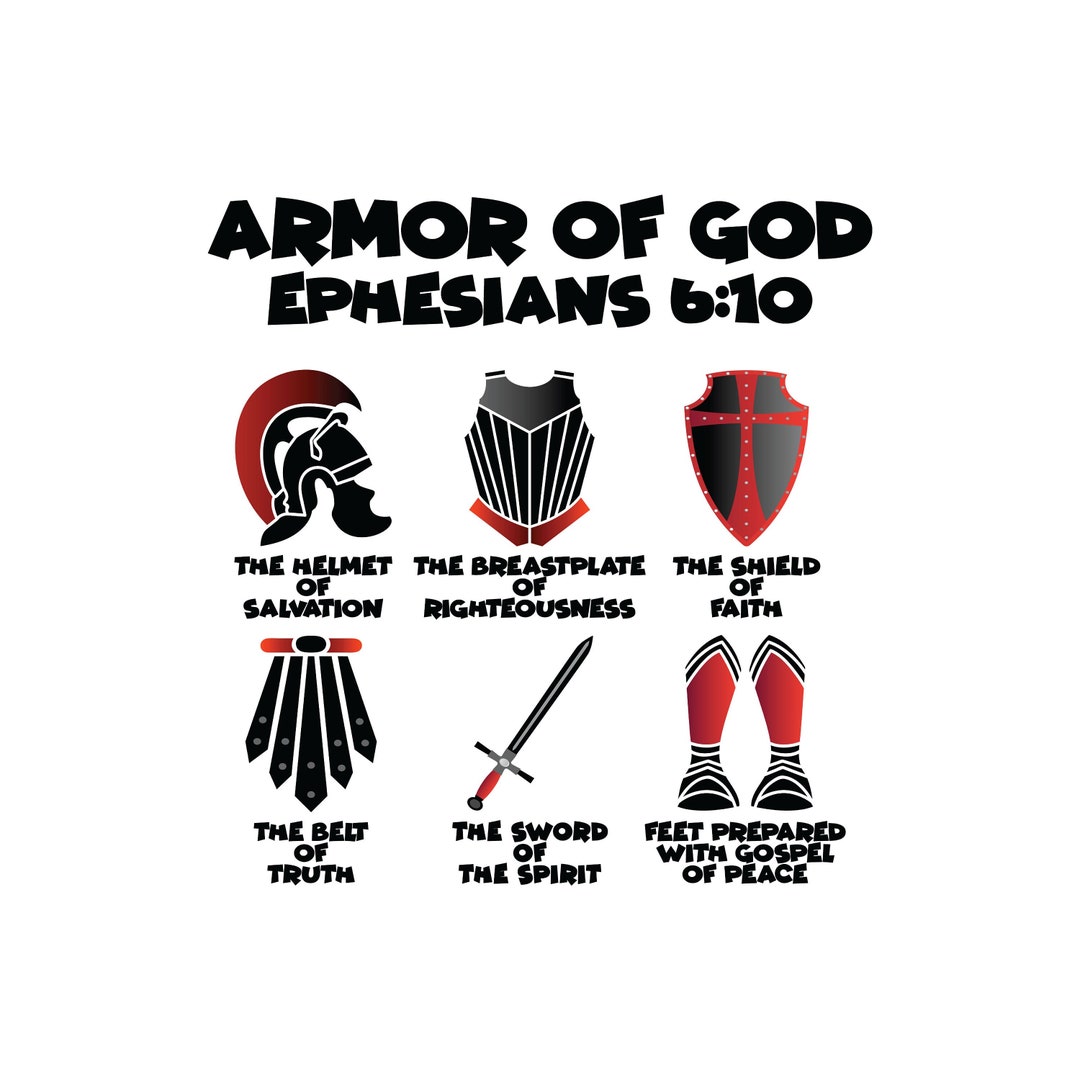 Armor of God Svg for Kids Belt of Truth Svg Shoes of Peace Svg Armor of ...