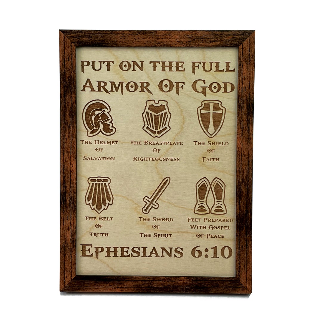 Armor of God Sign Religious Sign Church and Office Decor Religious Home ...