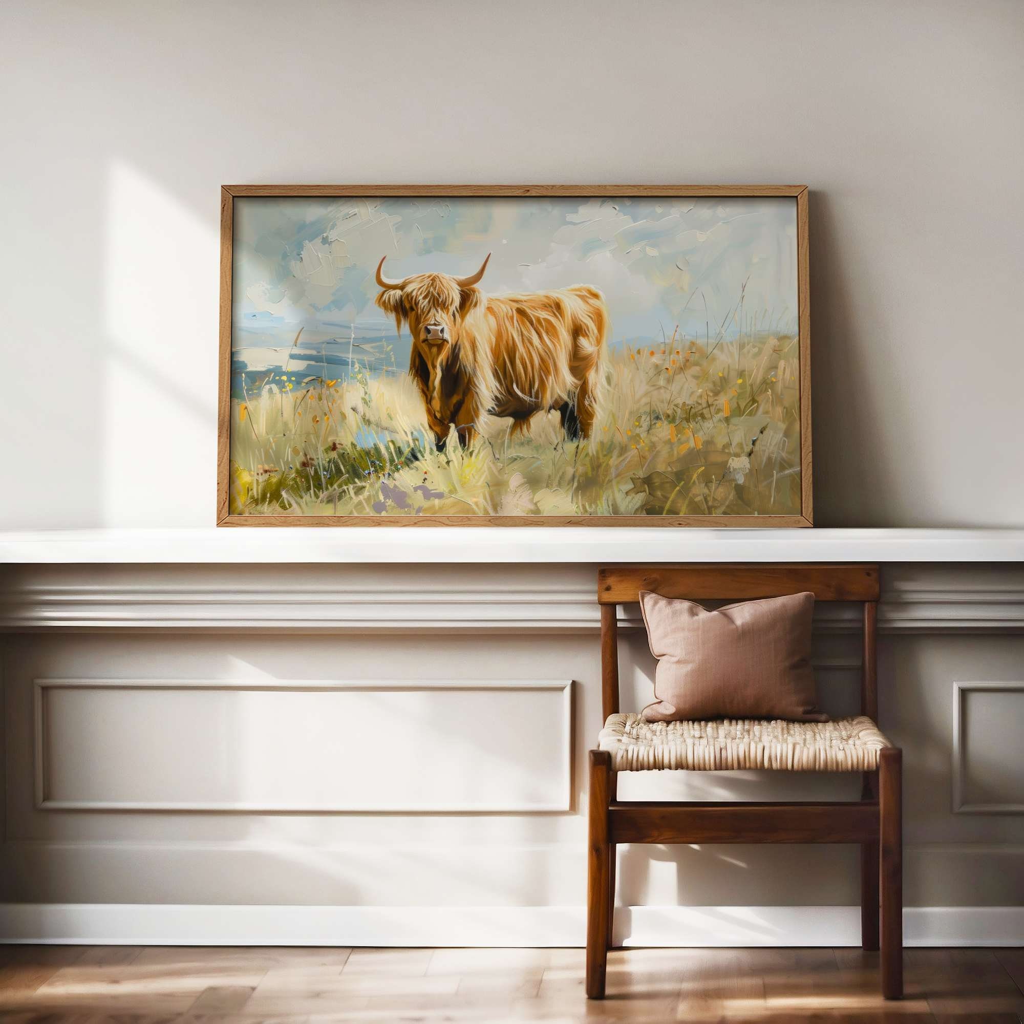 Highland Cow Frame Tv Art, Samsung Frame TV Art, Spring Frame TV ...