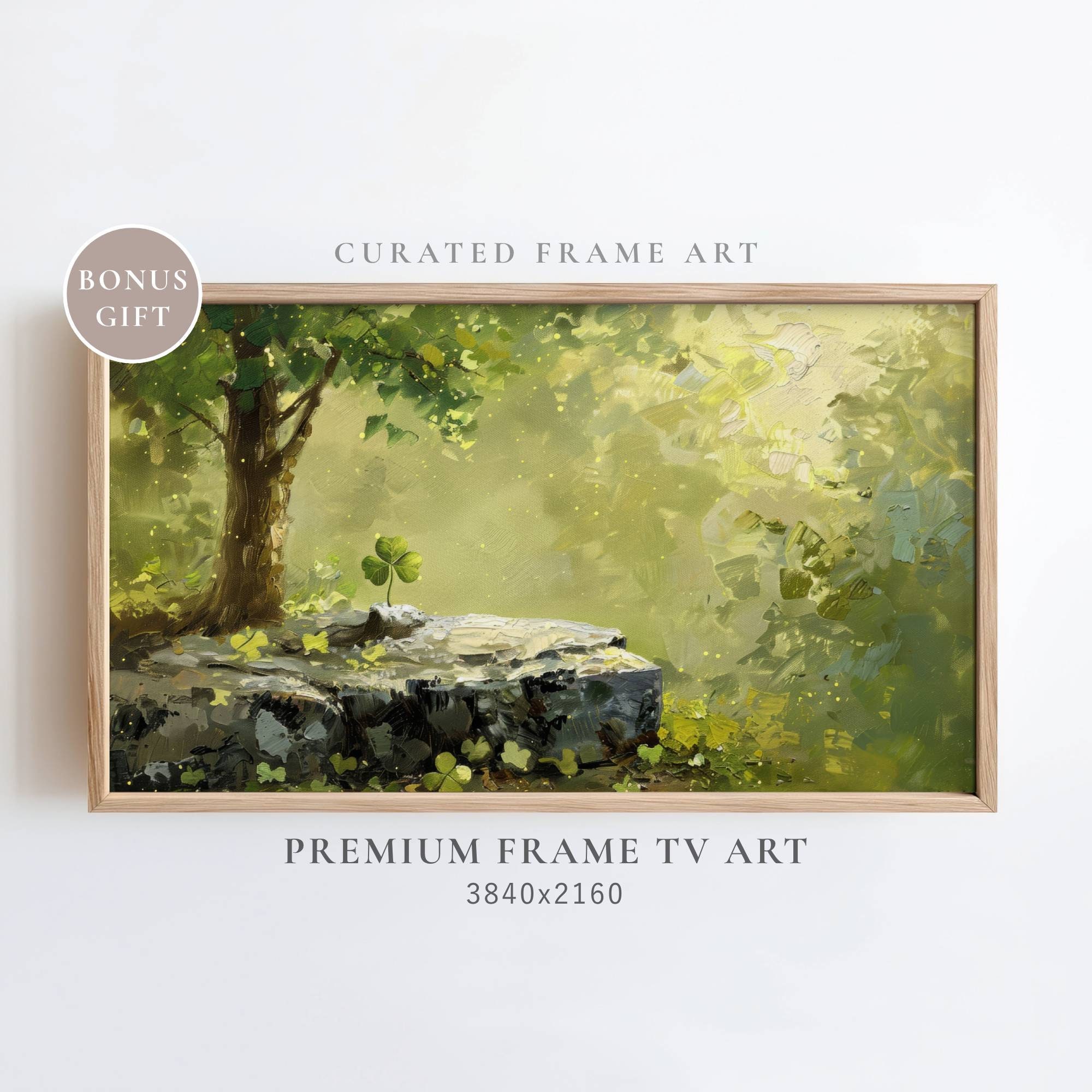 St Patrick's Day Frame TV Art, St Patricks Watercolor Decor, Vintage ...