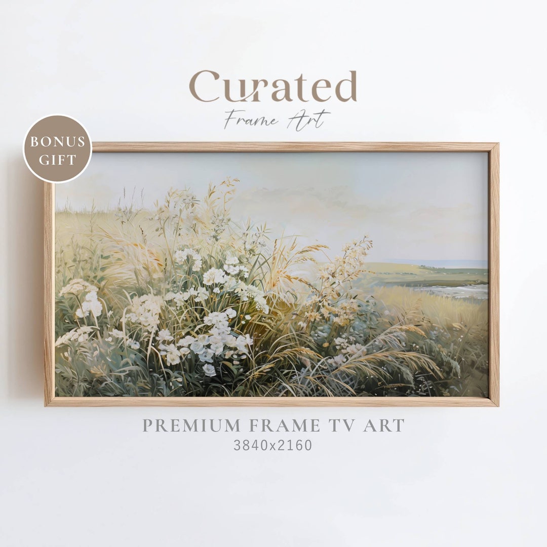 Summer Wildflower Field, Samsung Frame TV Art, Flower Meadow Country ...