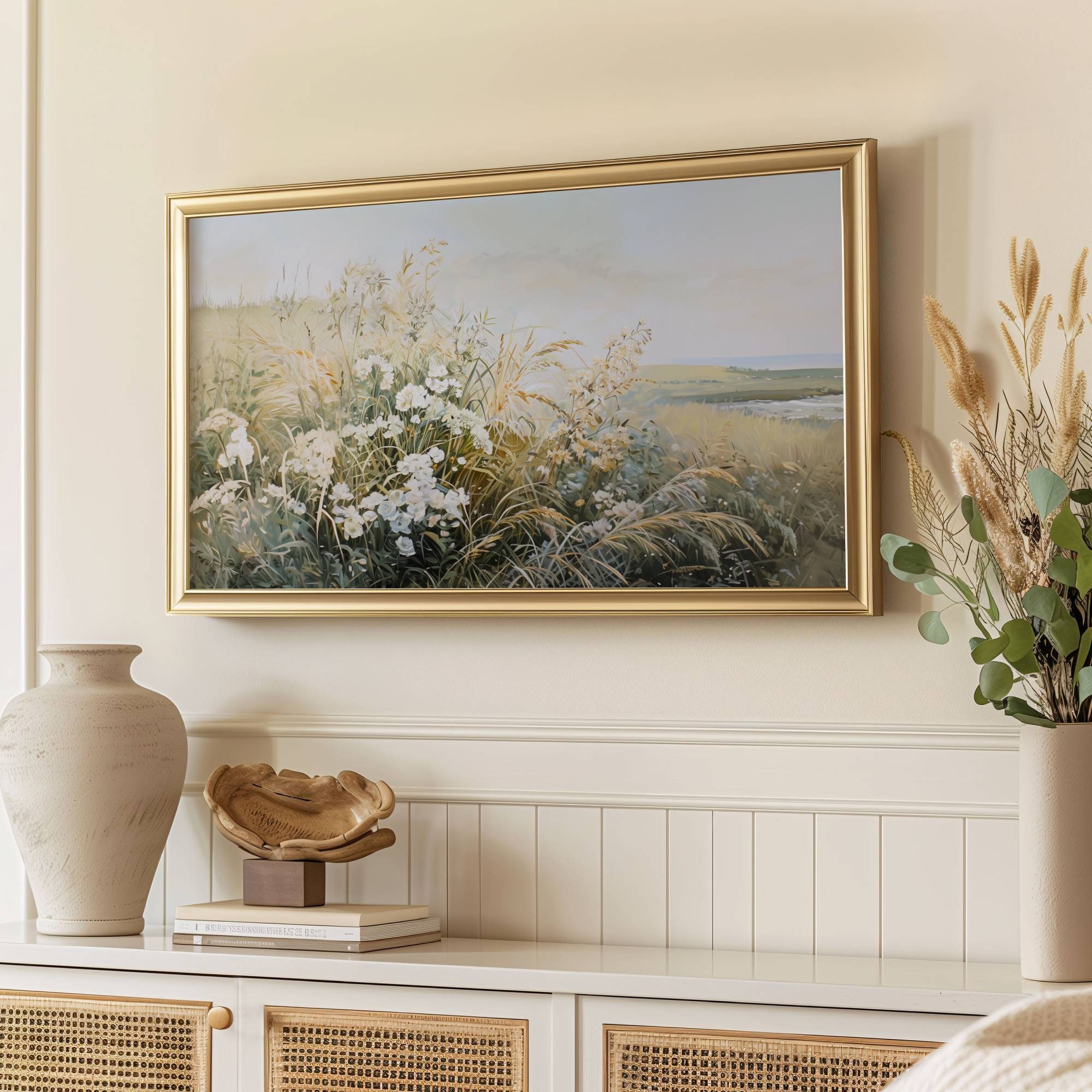 Summer Wildflower Field, Samsung Frame TV Art, Flower Meadow Country ...