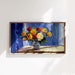 Vibrant Rose Bouquet Frame TV Art, Impressionist Flower Painting ...