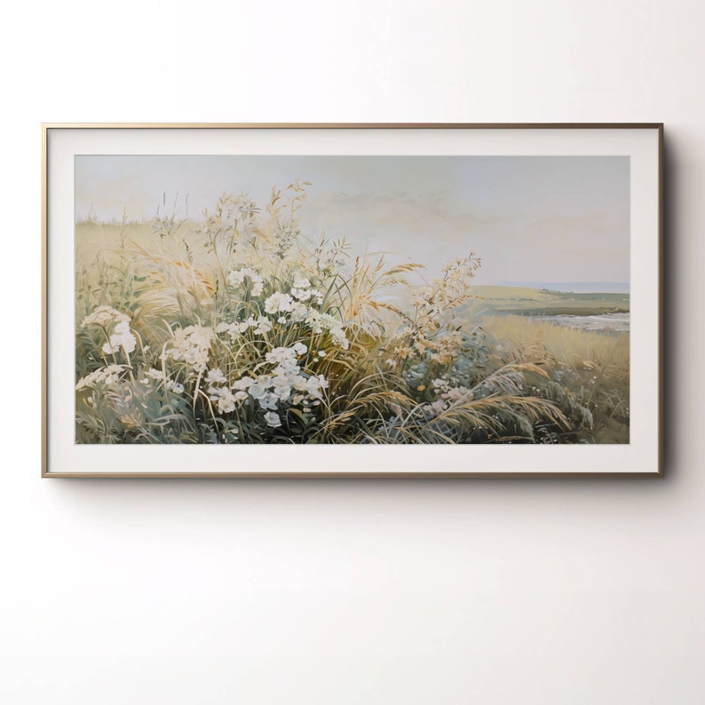 Summer Wildflower Field, Samsung Frame TV Art, Flower Meadow Country ...