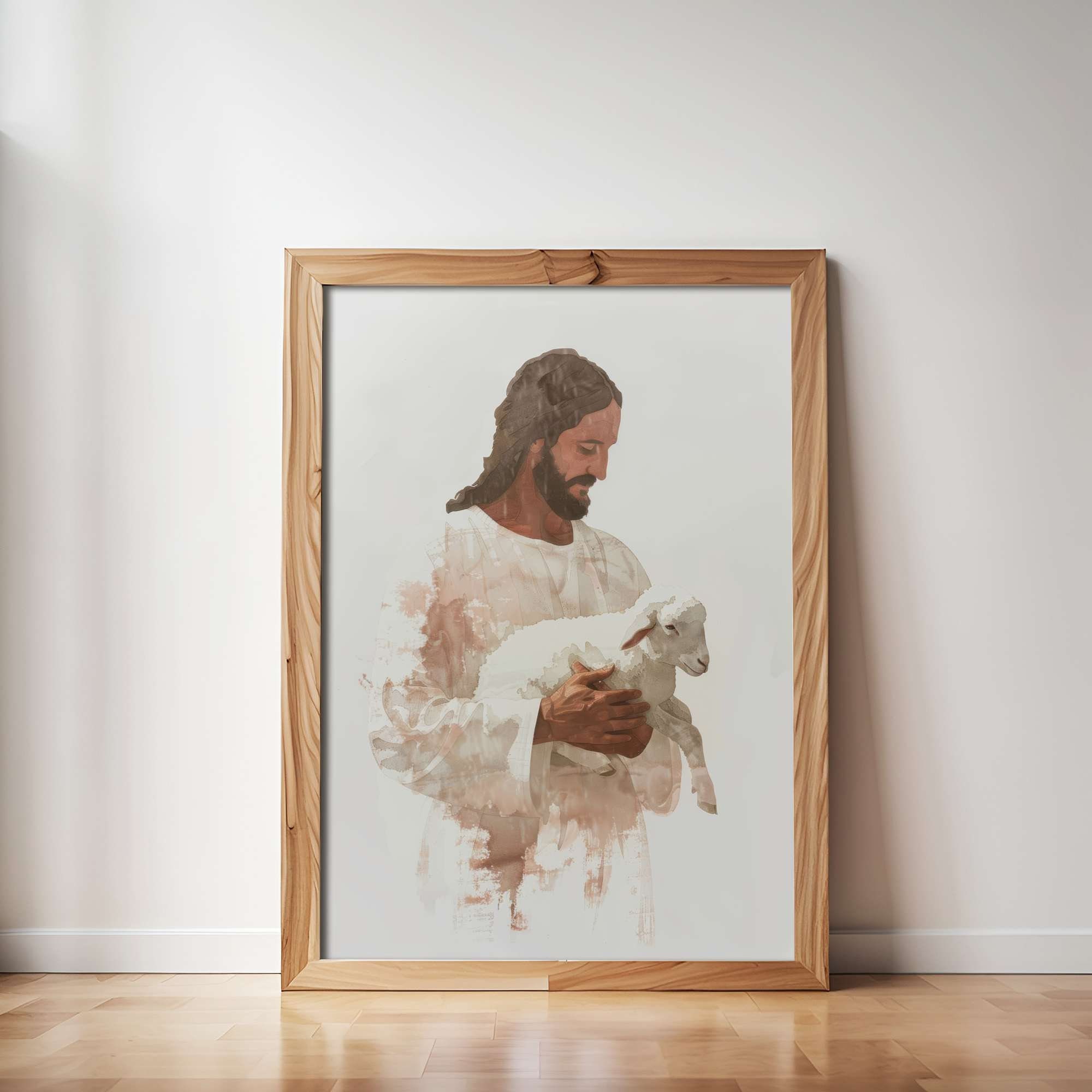 Jesus Christ Set of 3, Minimalist Religious Printable Wall Art Bundle ...