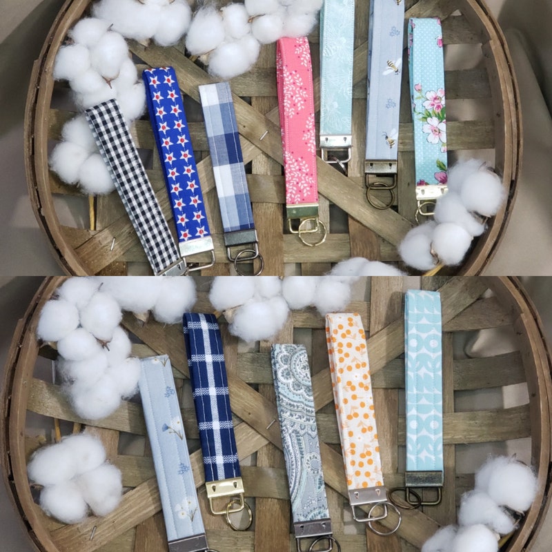 Fabric Keychains - Etsy