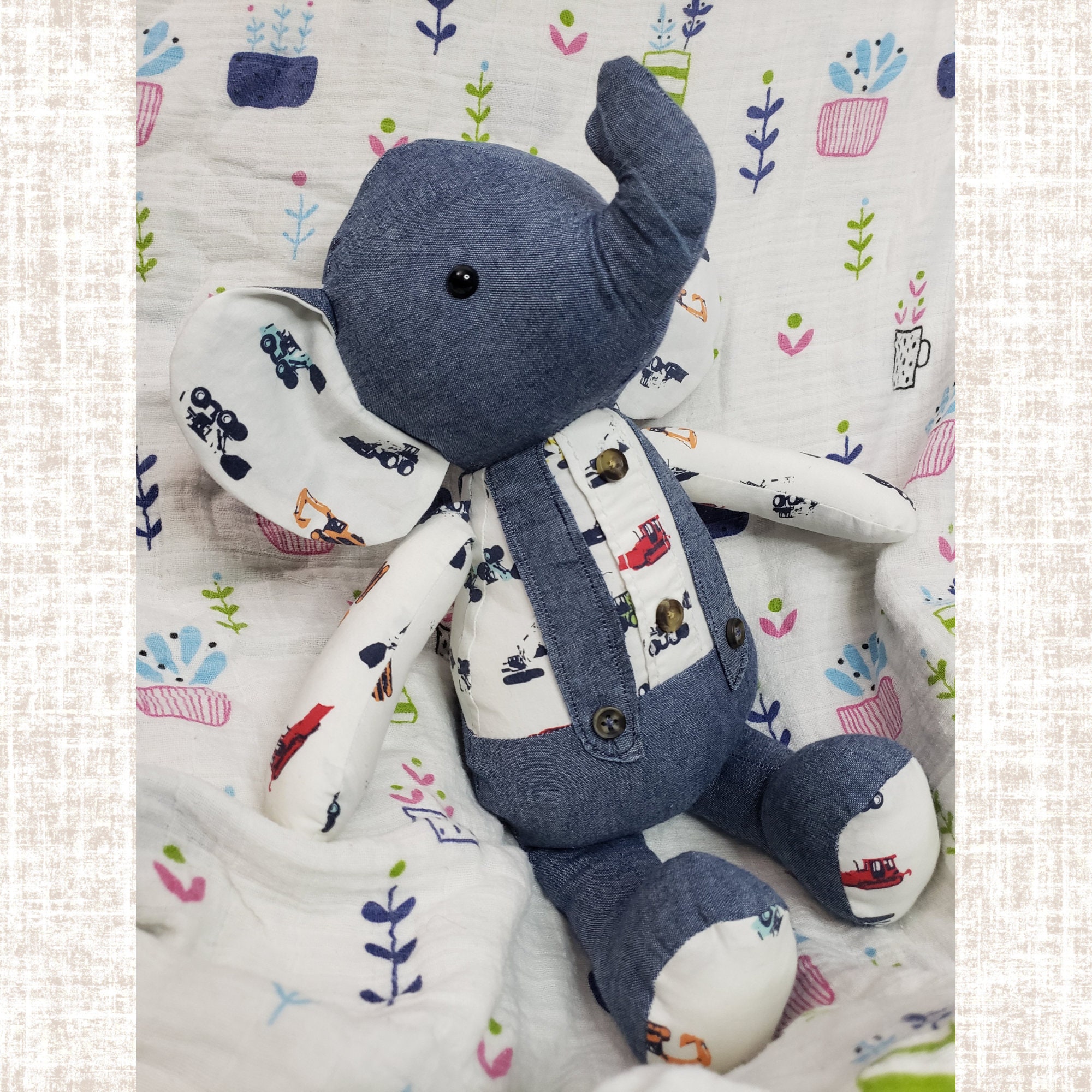 Memory Bear. Handmade Keepsake Gift From Loved Ones or Baby Clothes ...