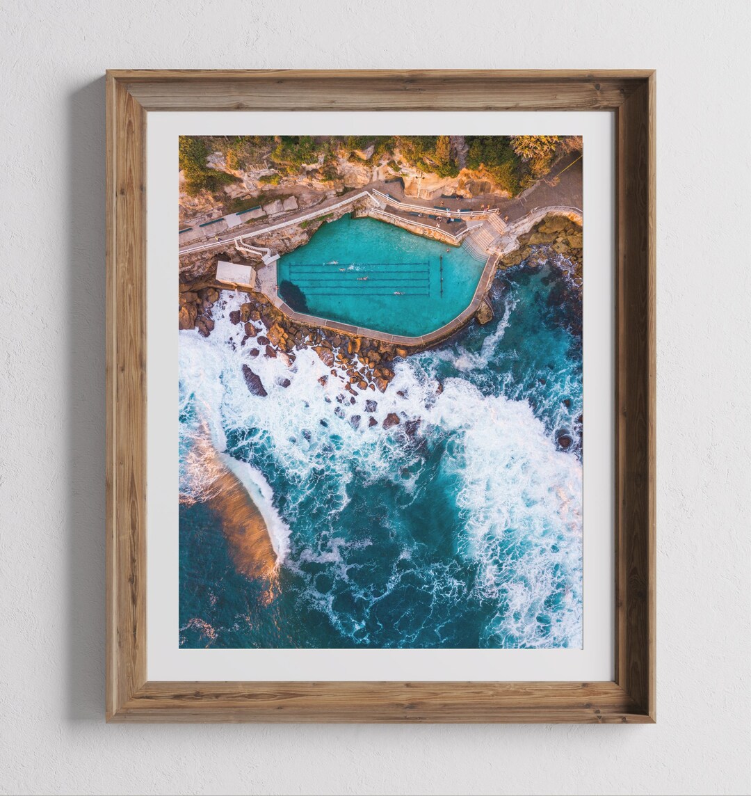 Bronte Beach Digital Print Coastal Wall Art for Home Decor or Bedroom ...