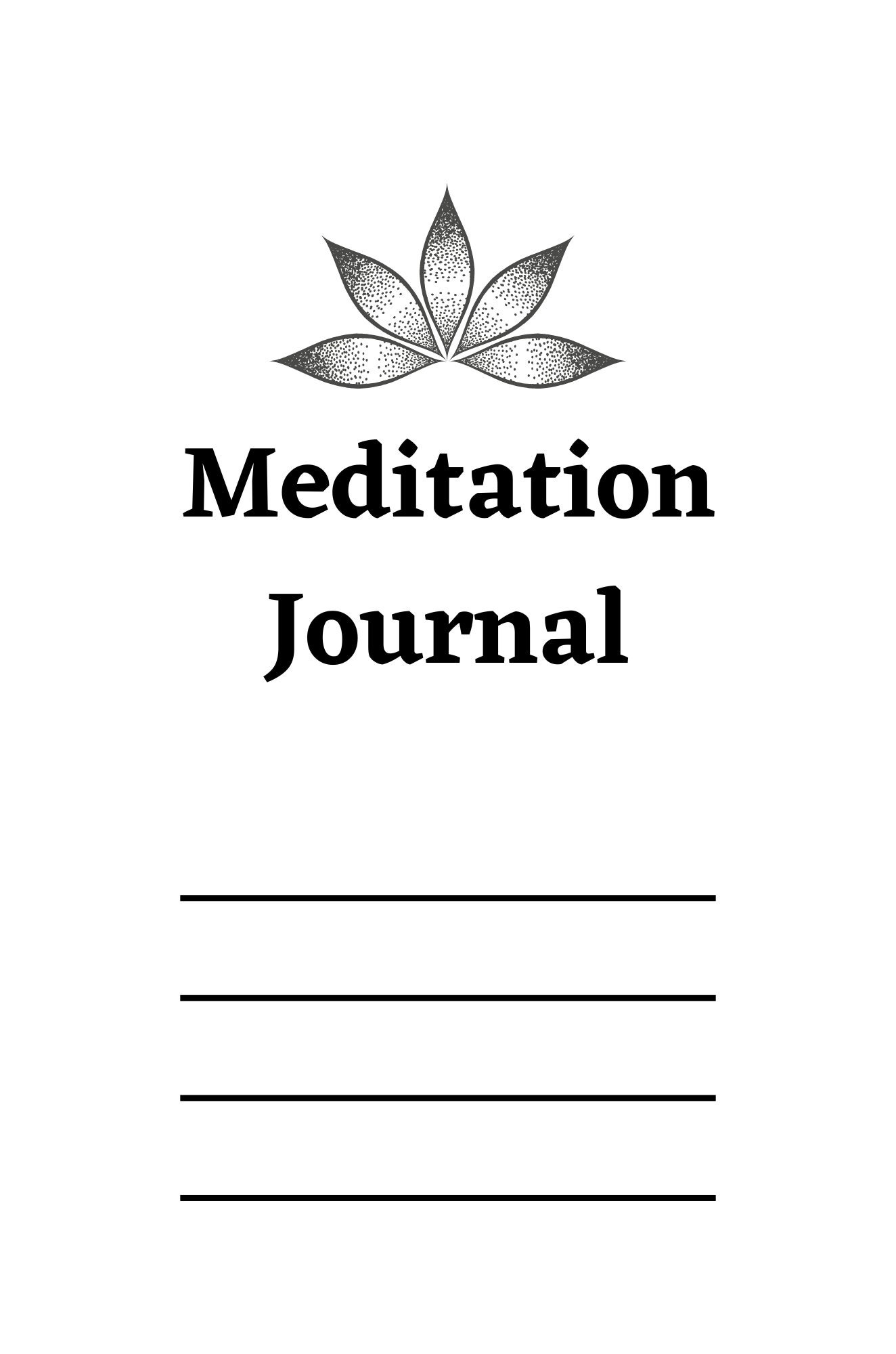 Meditation Tracker Printable Daily Meditation Journal meditation ...