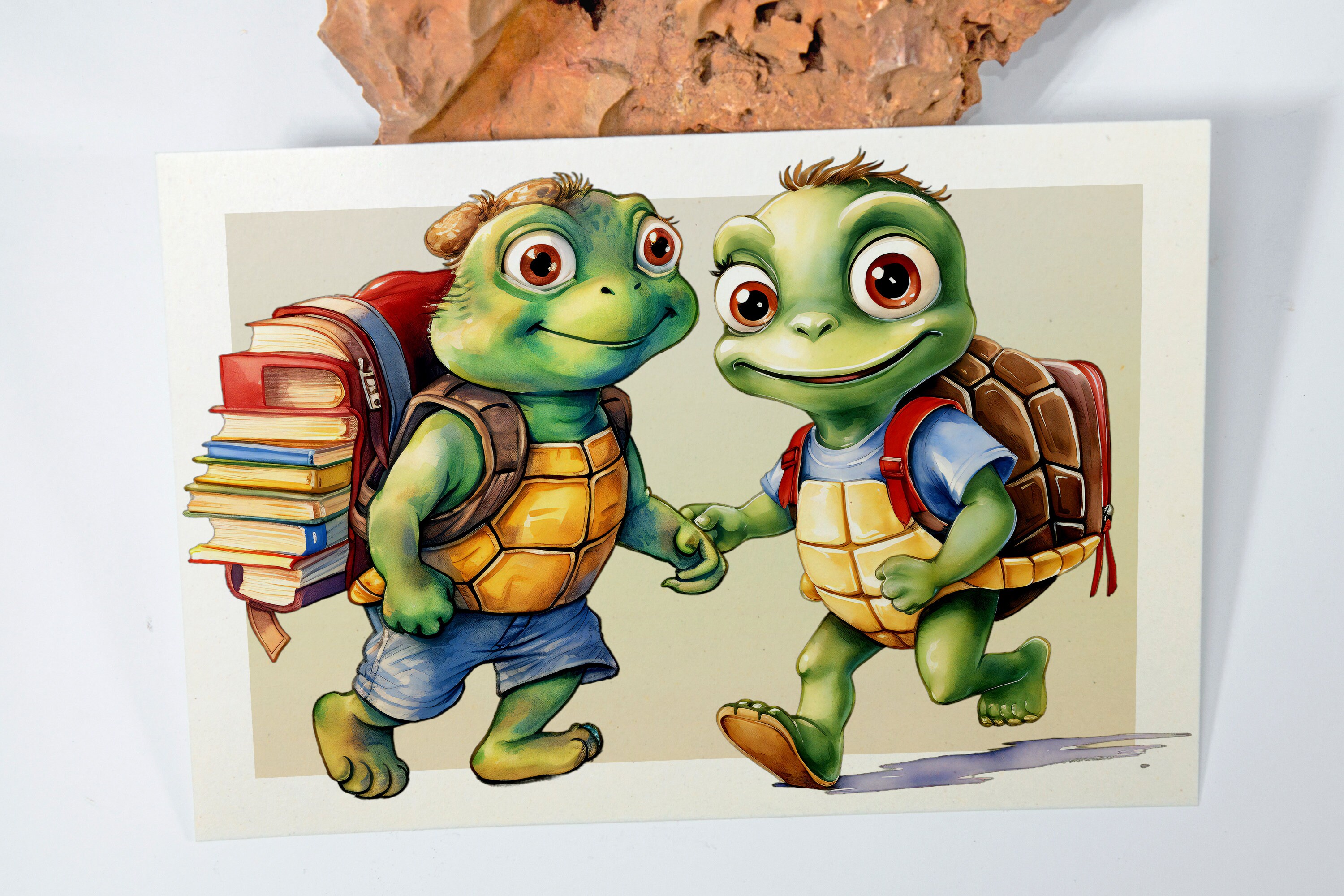 Back to School: Watercolor Turtle Clipart Set Watercolor Turtle, Turtle ...