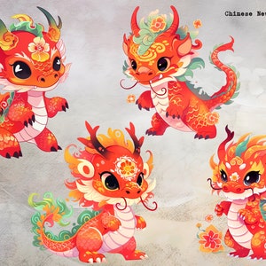 Year of the Dragon Dragon Clipart Chinese New Year Dragon Transparent ...