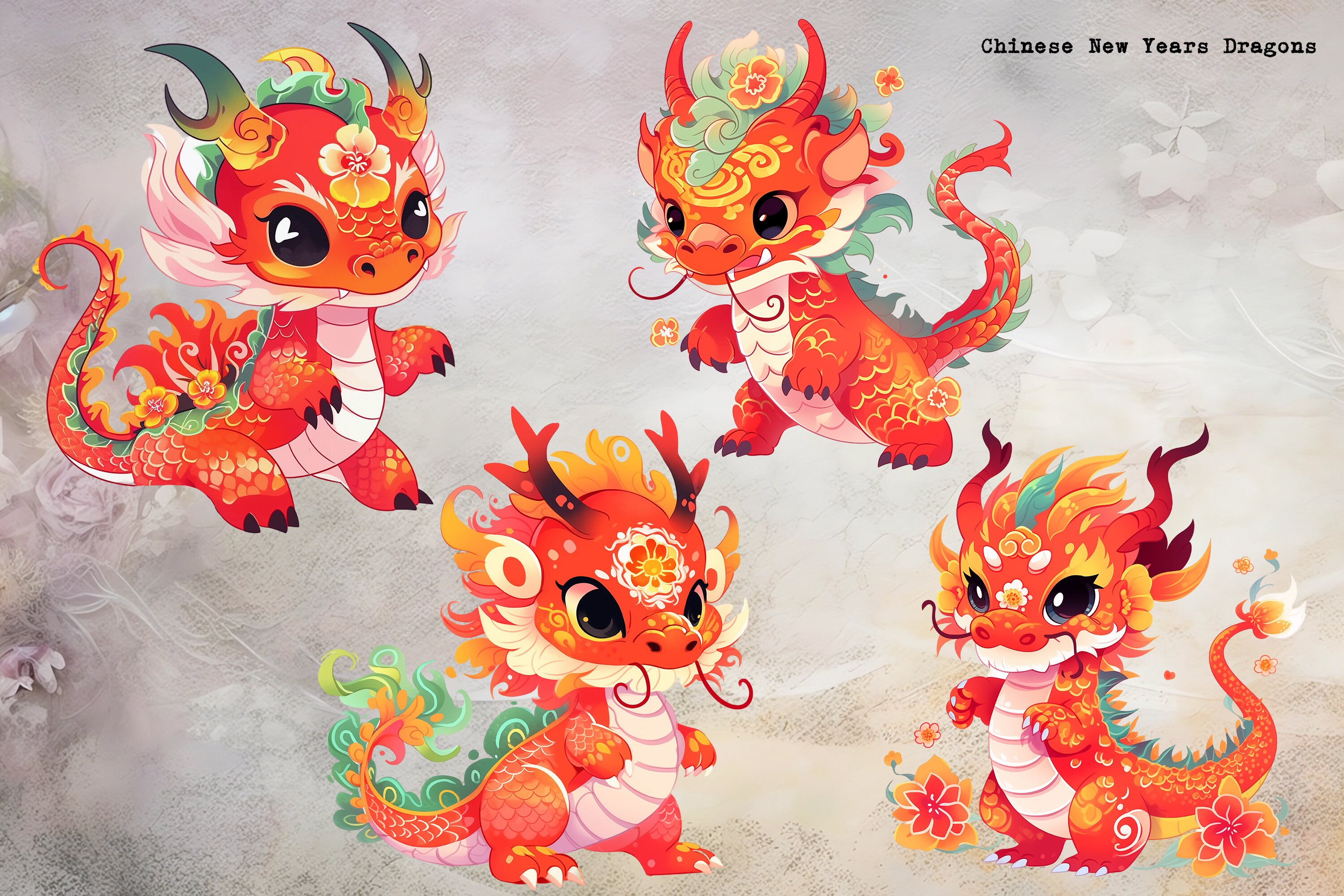 Year of the Dragon Dragon Clipart Chinese New Year Dragon Transparent ...