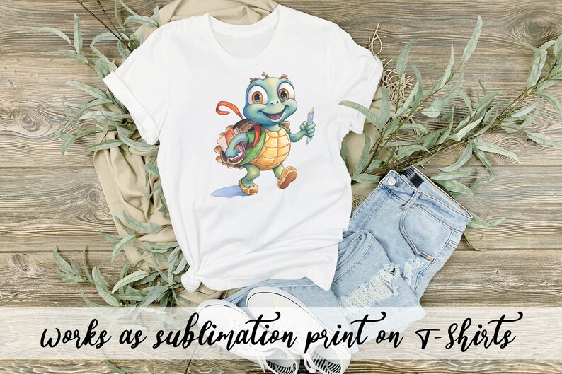 Back to School: Watercolor Turtle Clipart Set Watercolor Turtle, Turtle ...