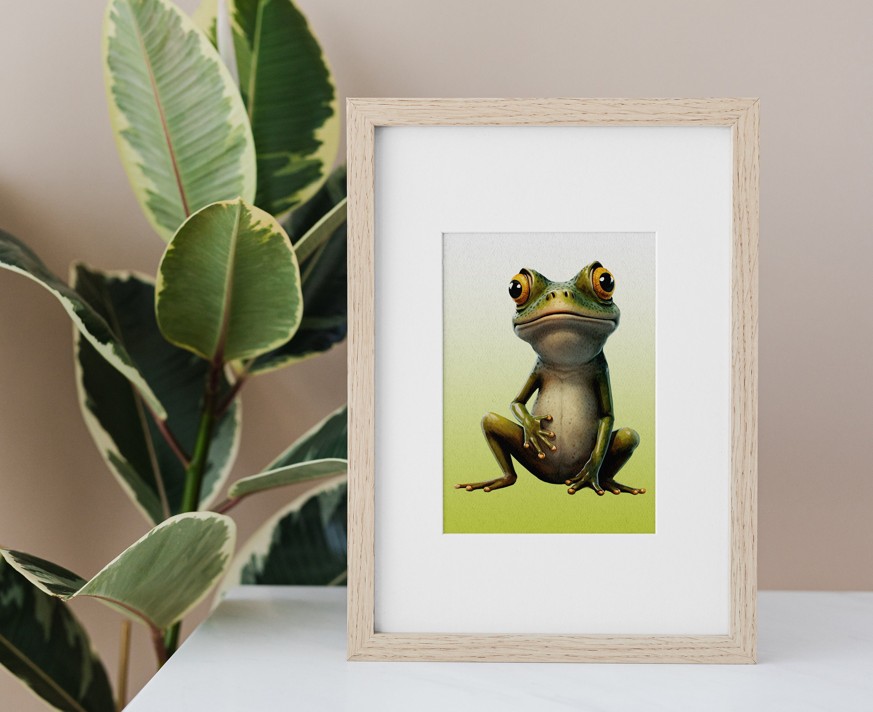 Collection of Watercolor Frogs Frog Clipart Set of Frogs - Etsy