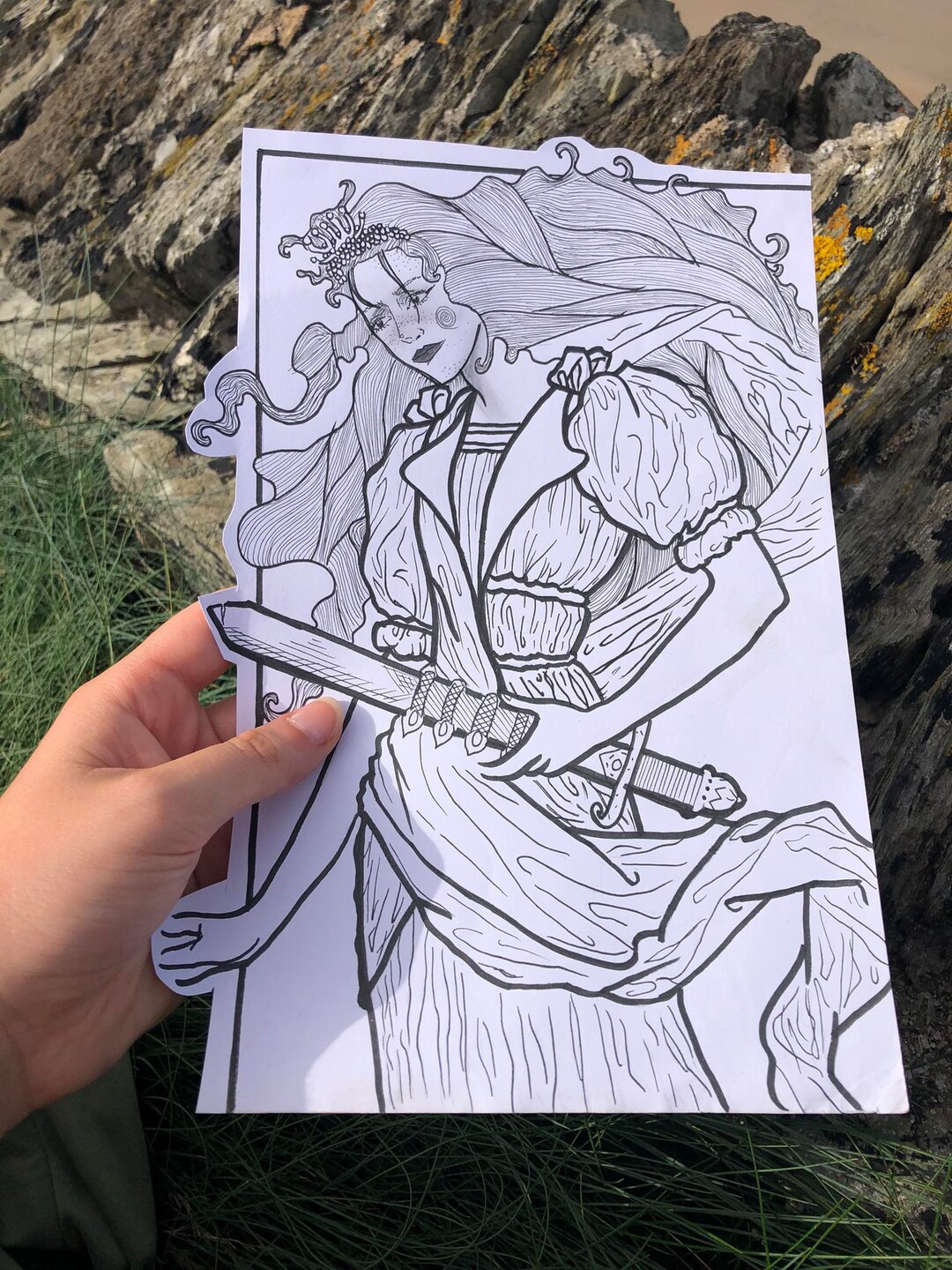 Medieval Princess Warrior Pre-raphaelite Art Print - Etsy