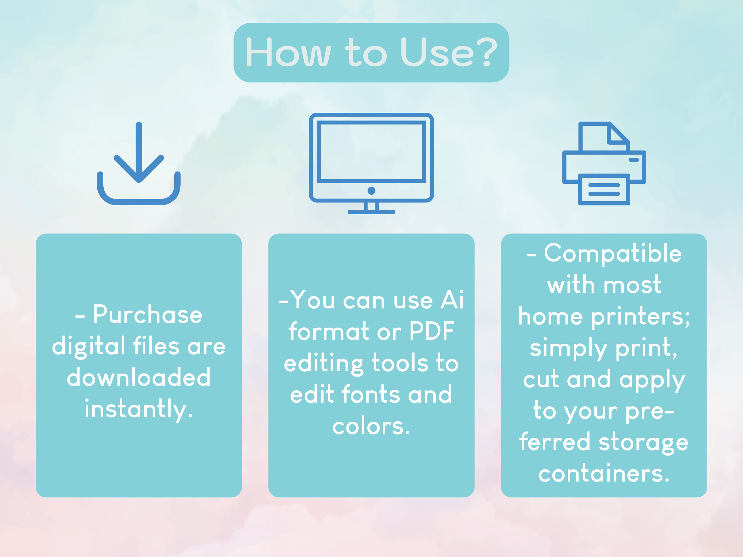 Instant Bathroom Upgrade: 56 Printable Labels for Tidy Spaces - Etsy