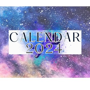 Galaxy Themed 2024 Calendar - Etsy