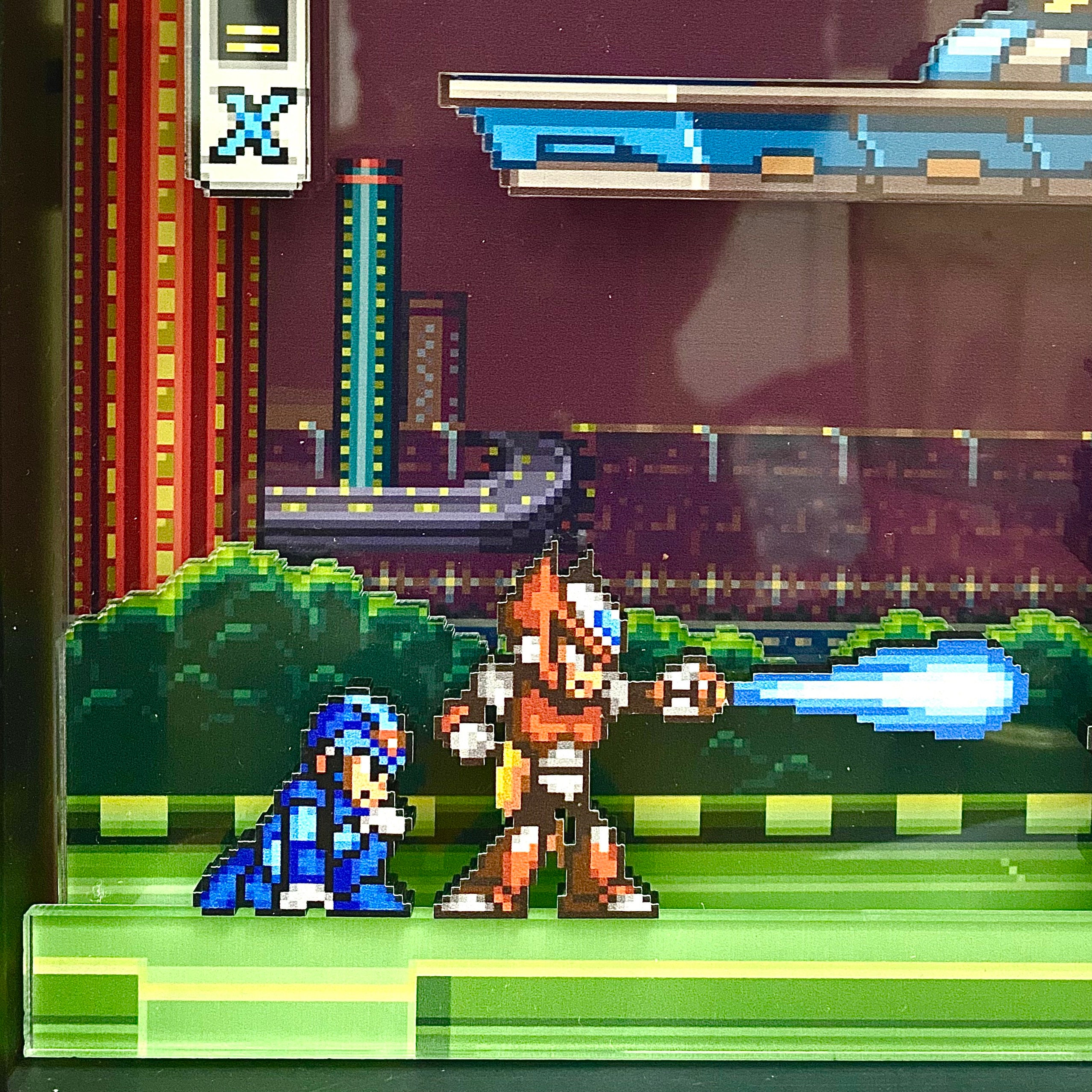 Mega Man X - "intro Stage" Shadow Box by 8bite - Etsy