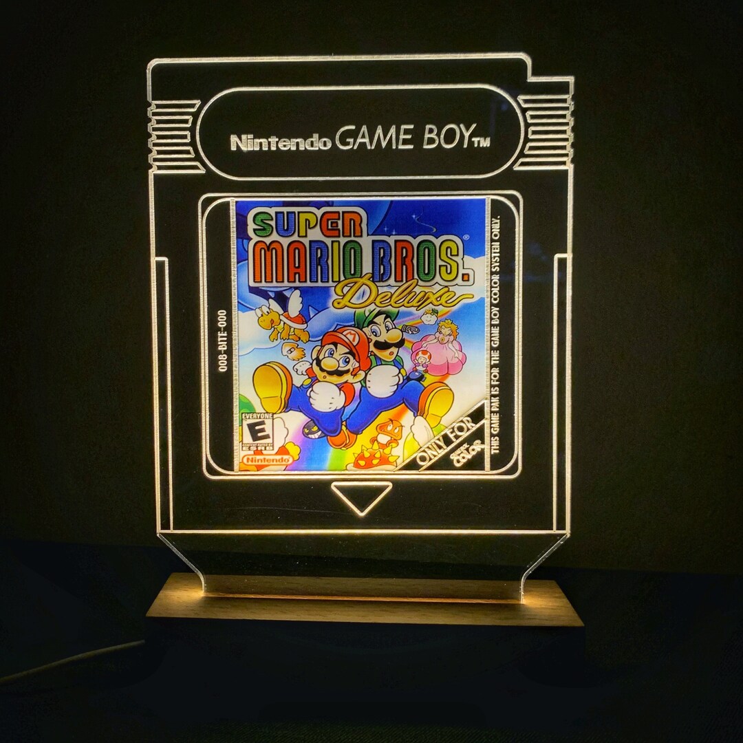 Retro Gaming Light | GBC Super Mario Deluxe Led Lamp | Super Mario Led ...