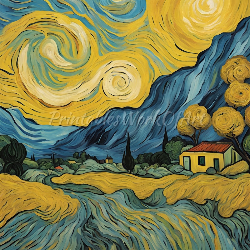 Van Gogh Svg - Etsy