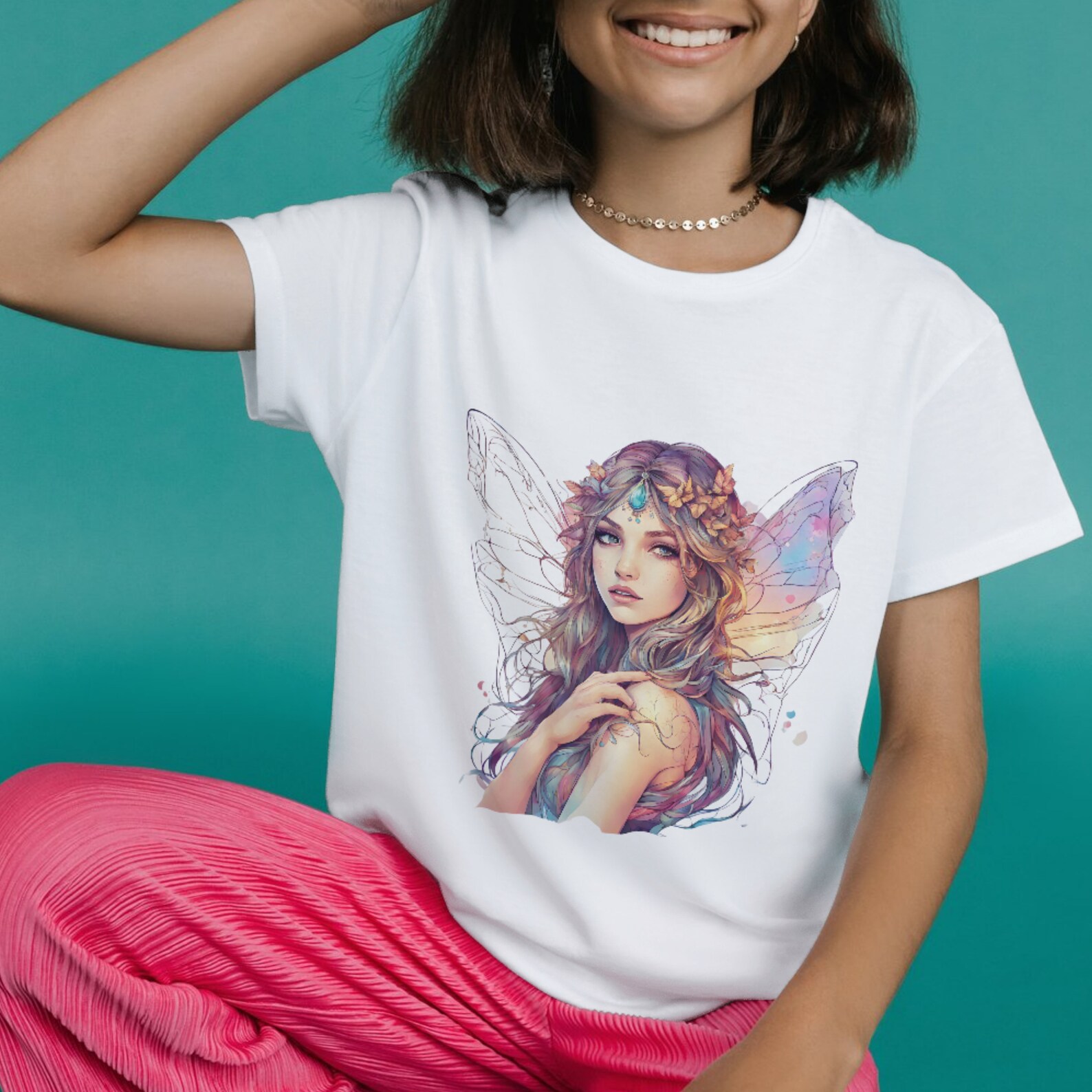 Printable Watercolor Fairies Clipart High Quality Pngs for Crafts & Junk Journals Digital ...