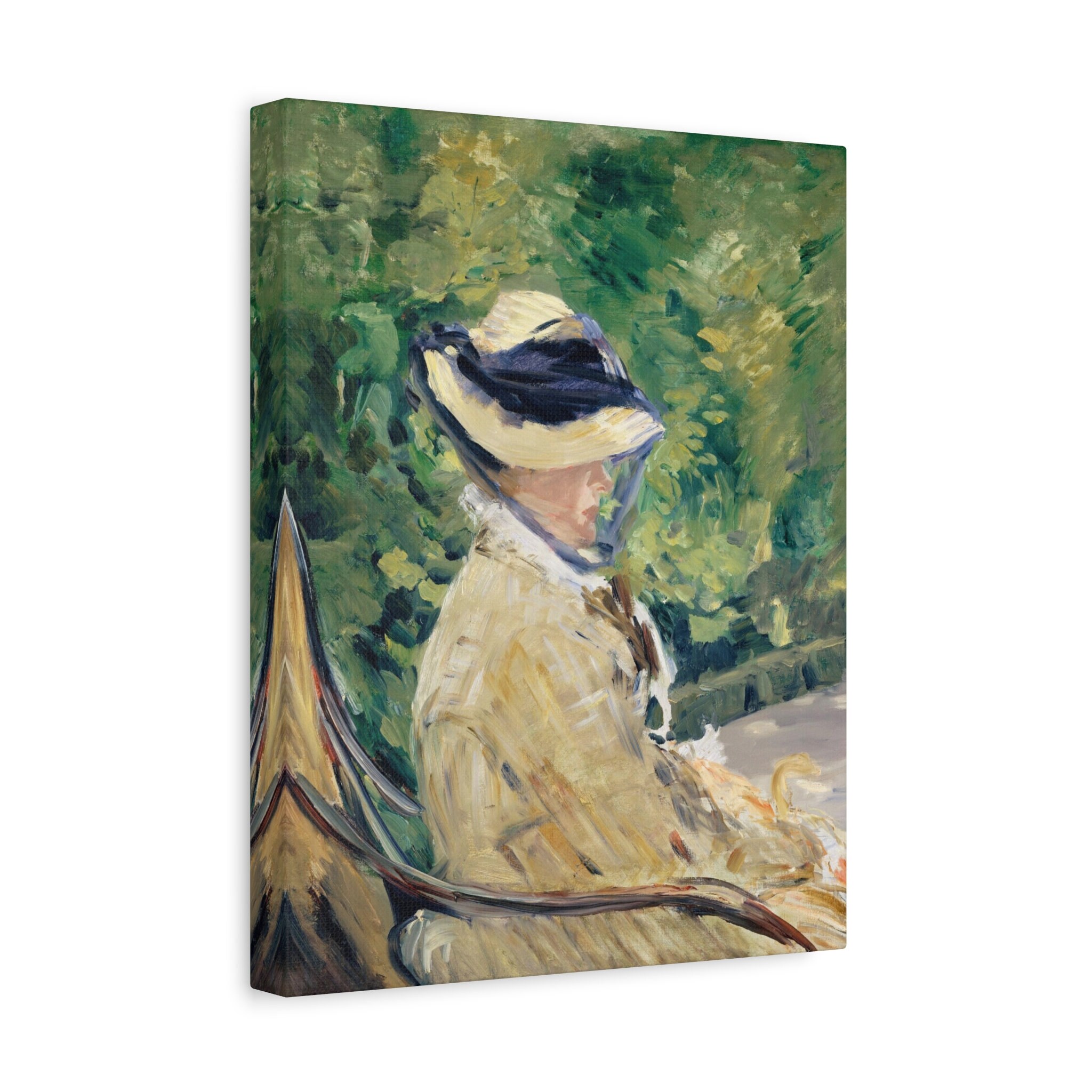 Edouard Manet Canvas: Madame Manet at Bellevue (c. 1880) | Famous ...