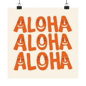 Aloha Art Poster, Aloha Poster, Aloha Print, Hawaii Art Print, Hawaii ...