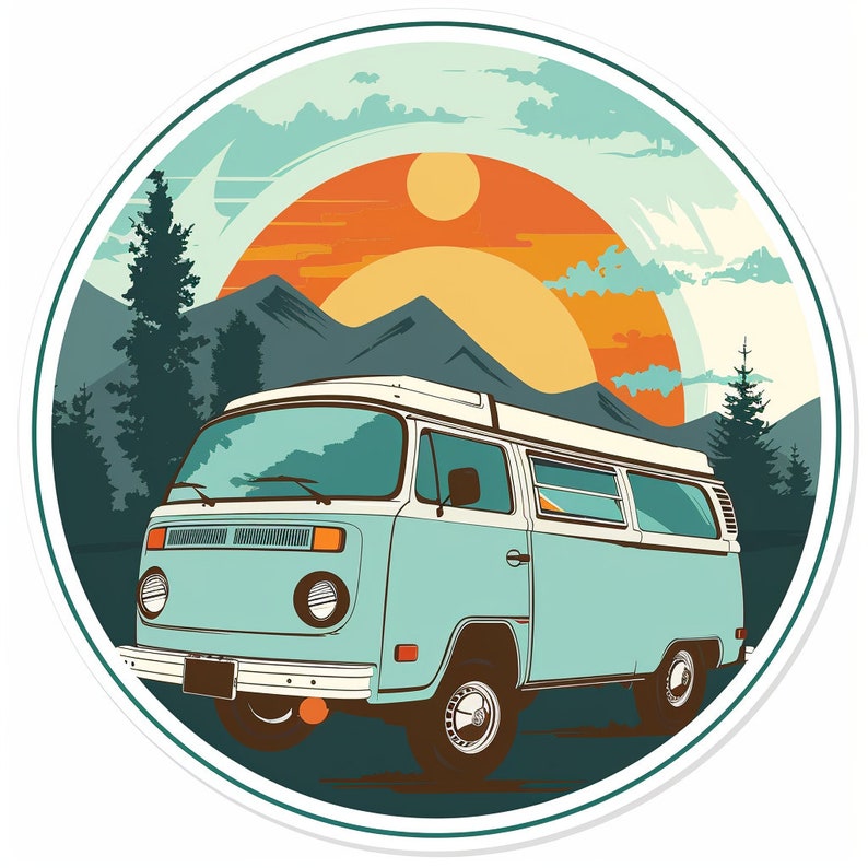 Van Life Sticker for Camper Adventure Perfect for Laptops, Hydroflasks ...