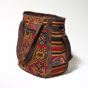 Turkish Handmade Kilim Shoulder Bag, Vintage Colorful Laptop Bag, Kilim ...